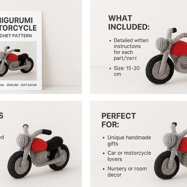 Crochet Motorcycle - Etsy