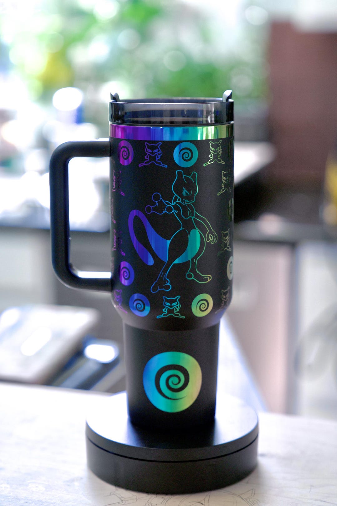 Mewtwo Tumbler | Laser Engraved, 40oz Stainless Steel - Etsy