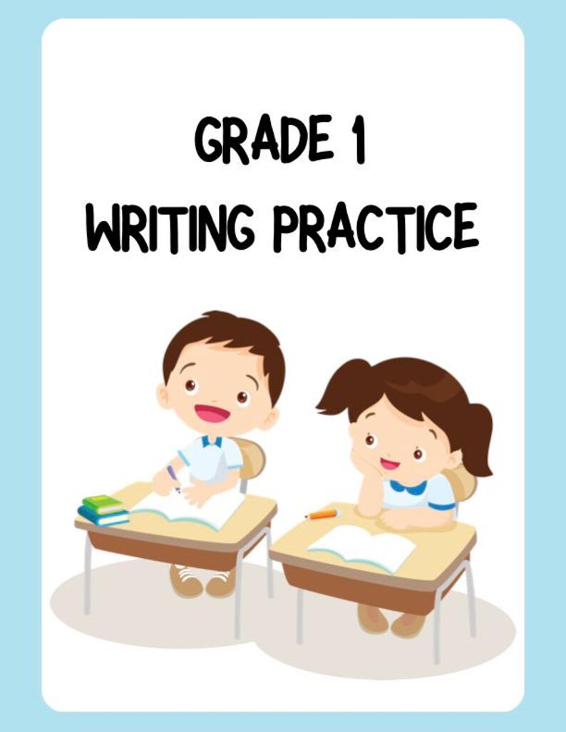 Grade 1 Writing Practice Workbook - Etsy