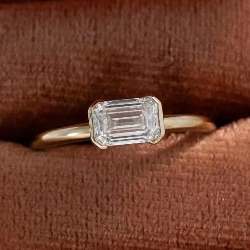 Tension Bezel Ring - Etsy