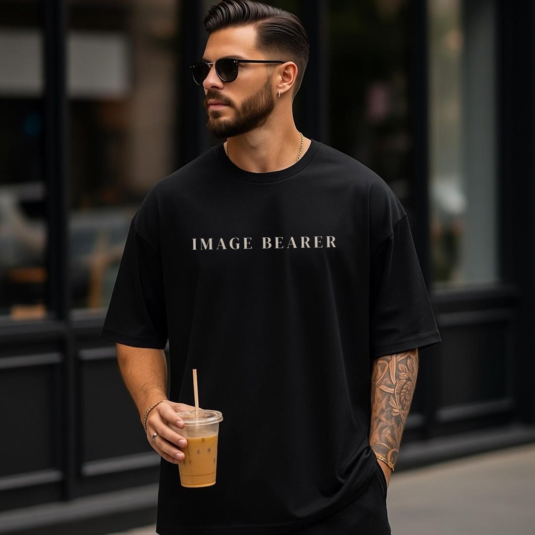 Image Bearer Tee | Minimal Text Logo Unisex T-shirt - Etsy
