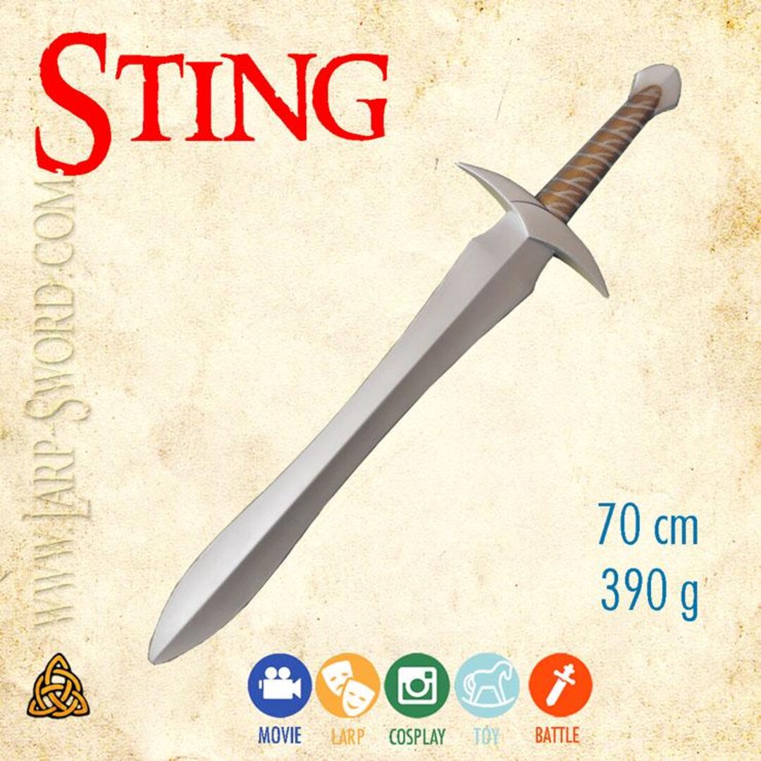 Sting - Toy, Larp and Cosplay Foam Sword - Etsy