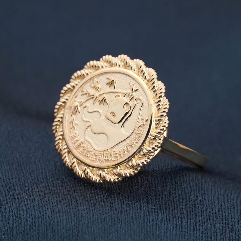 Panda Coin Ring - Etsy