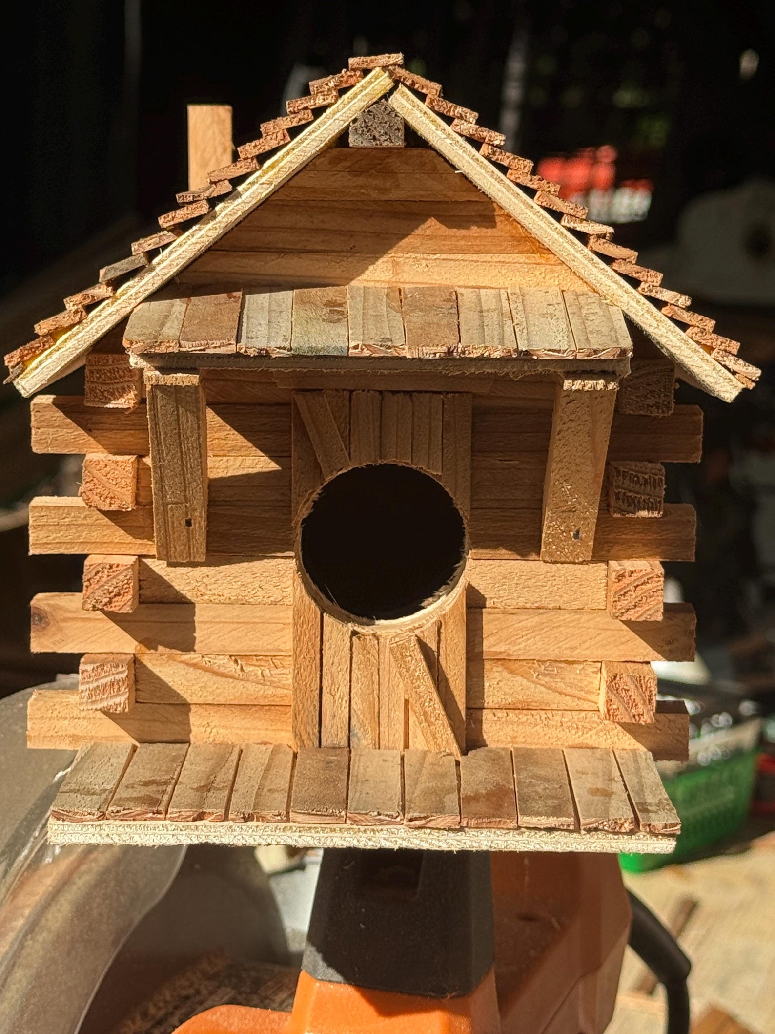 Log Cabin Bird House - Etsy