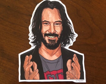 Keanu Reeves Sticker | Etsy