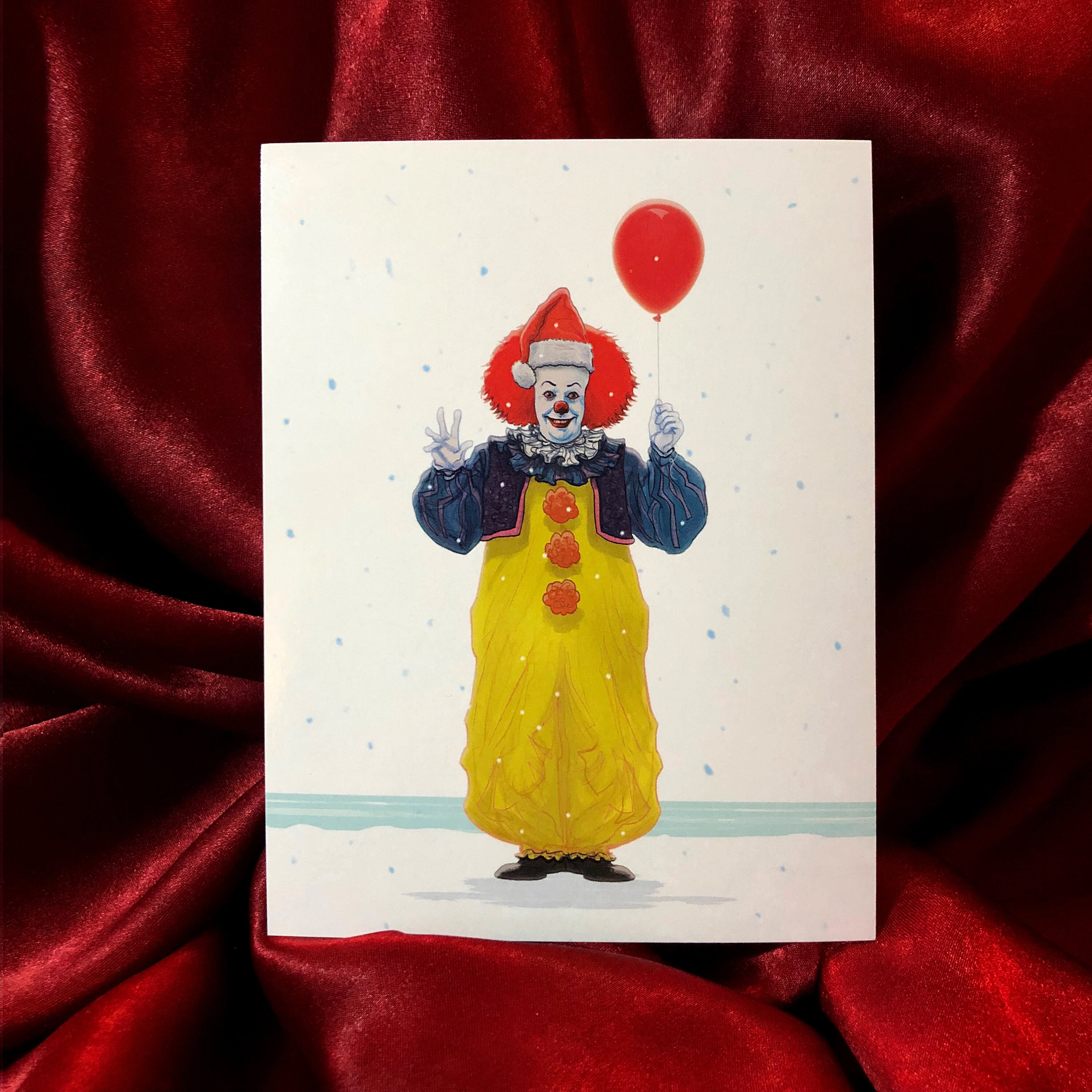 Classic PENNYWISE Christmas CARD - Etsy Australia