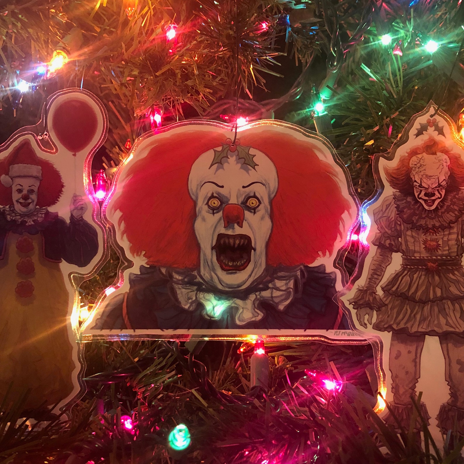 Pennywise CHRISTMAS ORNAMENT 3 Pack | Etsy