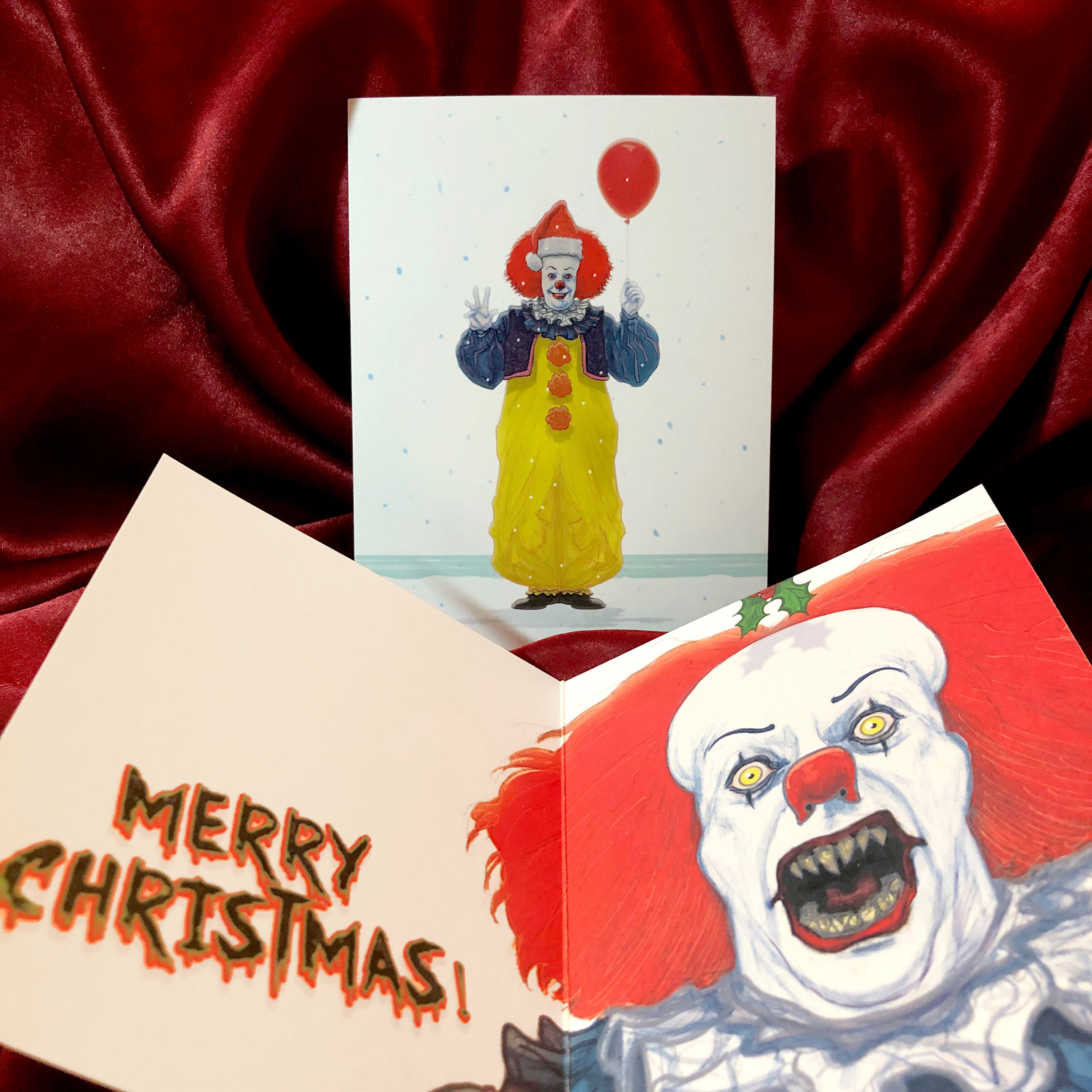 Classic PENNYWISE Christmas CARD - Etsy Australia
