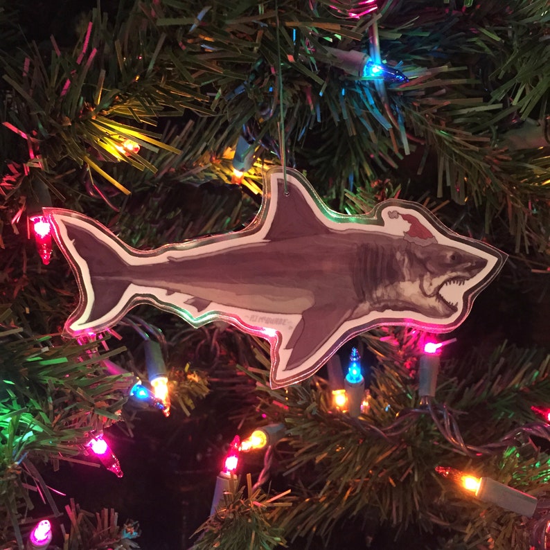 JAWS SHARK Christmas ORNAMENT - Etsy