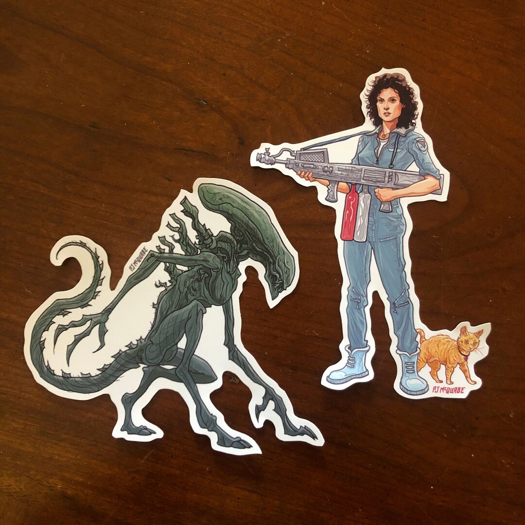 RIPLEY/XENOMORPH Waterproof Sticker Combo SET - Etsy