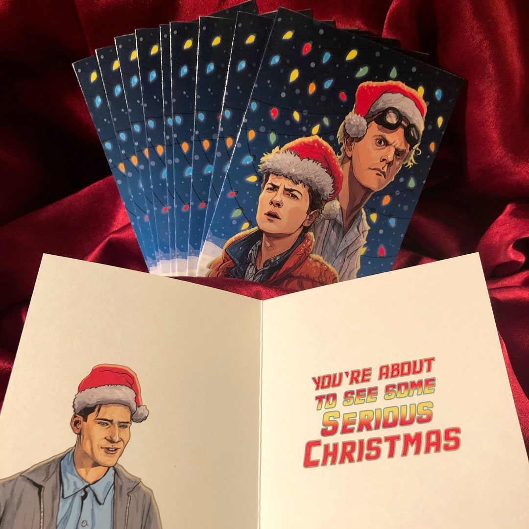 10 PACK Bttf SERIOUS Christmas CARDS - Etsy