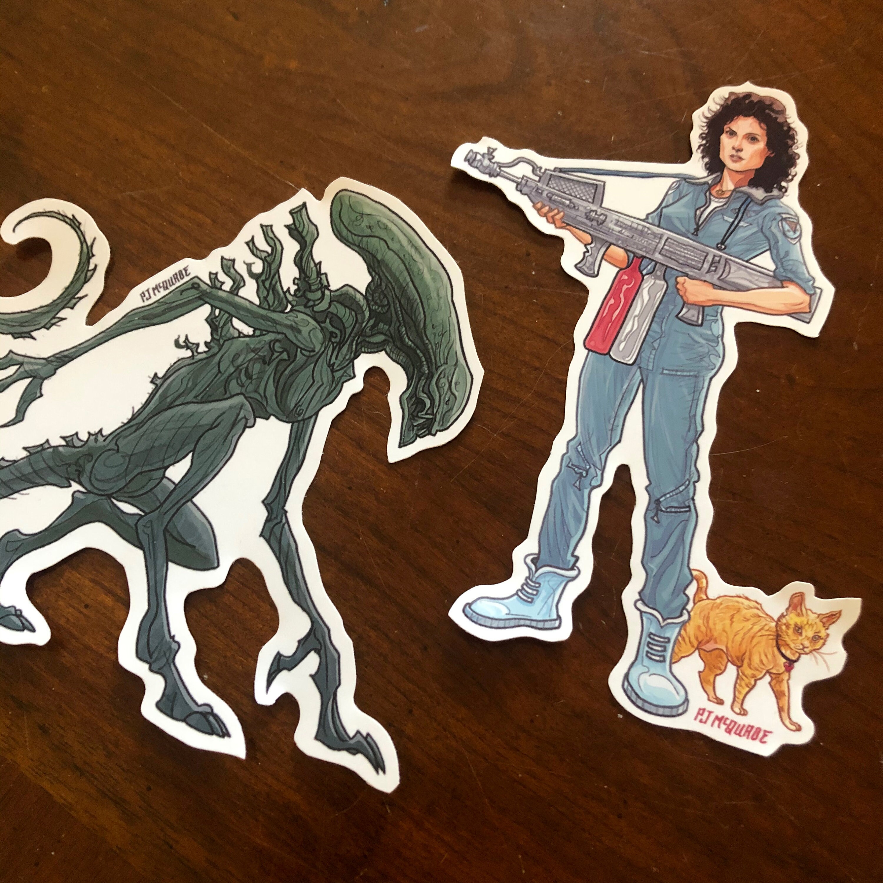 RIPLEY/XENOMORPH Waterproof Sticker Combo SET | Etsy