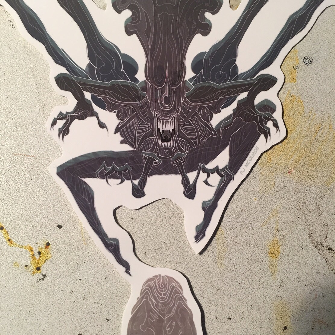 QUEEN ALIEN Xenomorph Waterproof STICKER - Etsy