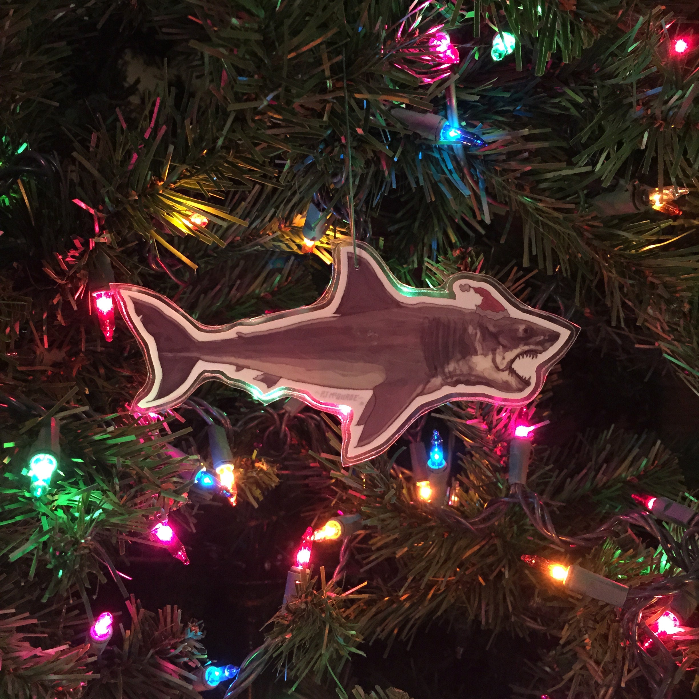 JAWS SHARK Christmas ORNAMENT | Etsy