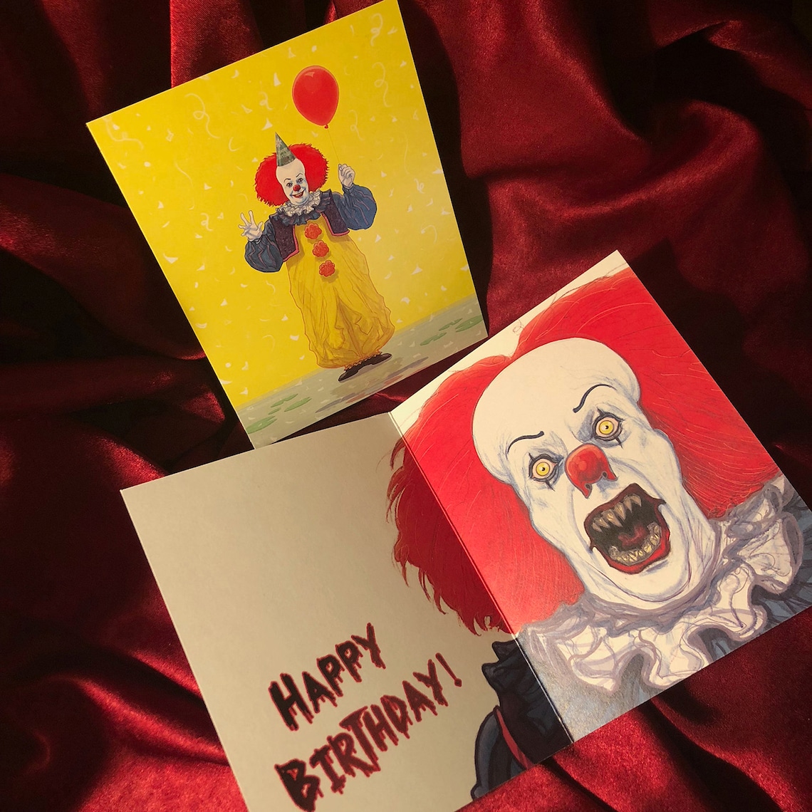 Pennywise BIRTHDAY CARD - Etsy Ireland