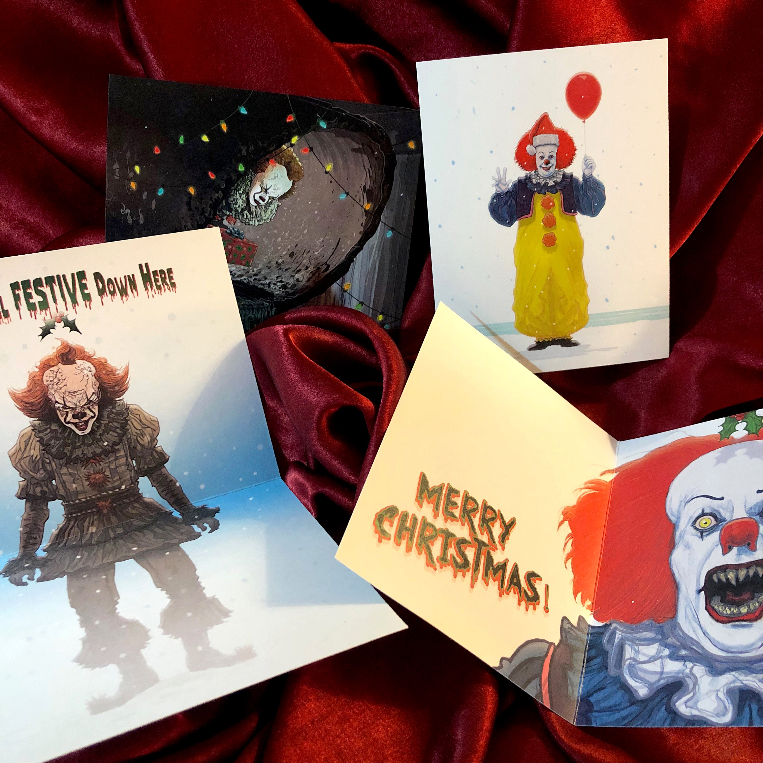 PENNYWISE Christmas Card COMBO | Etsy