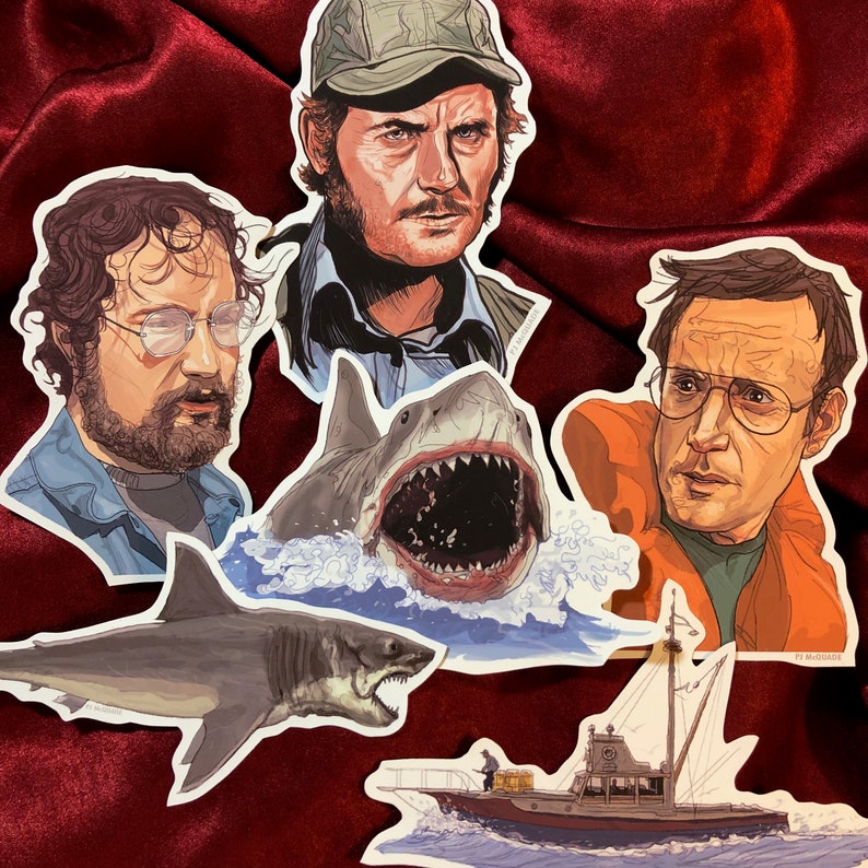 JAWS STICKER 6 PACK - Etsy