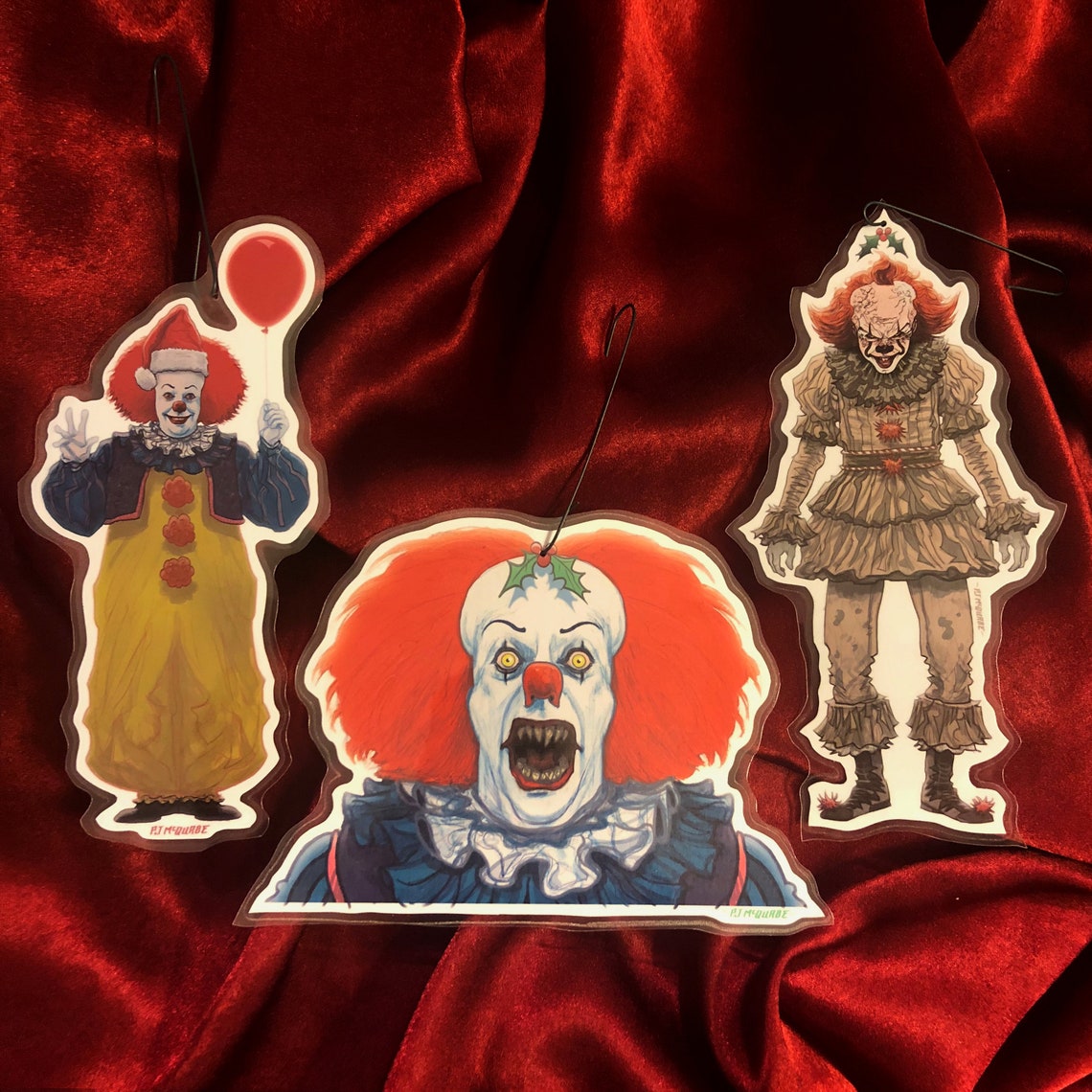 Pennywise CHRISTMAS ORNAMENT 3 Pack | Etsy