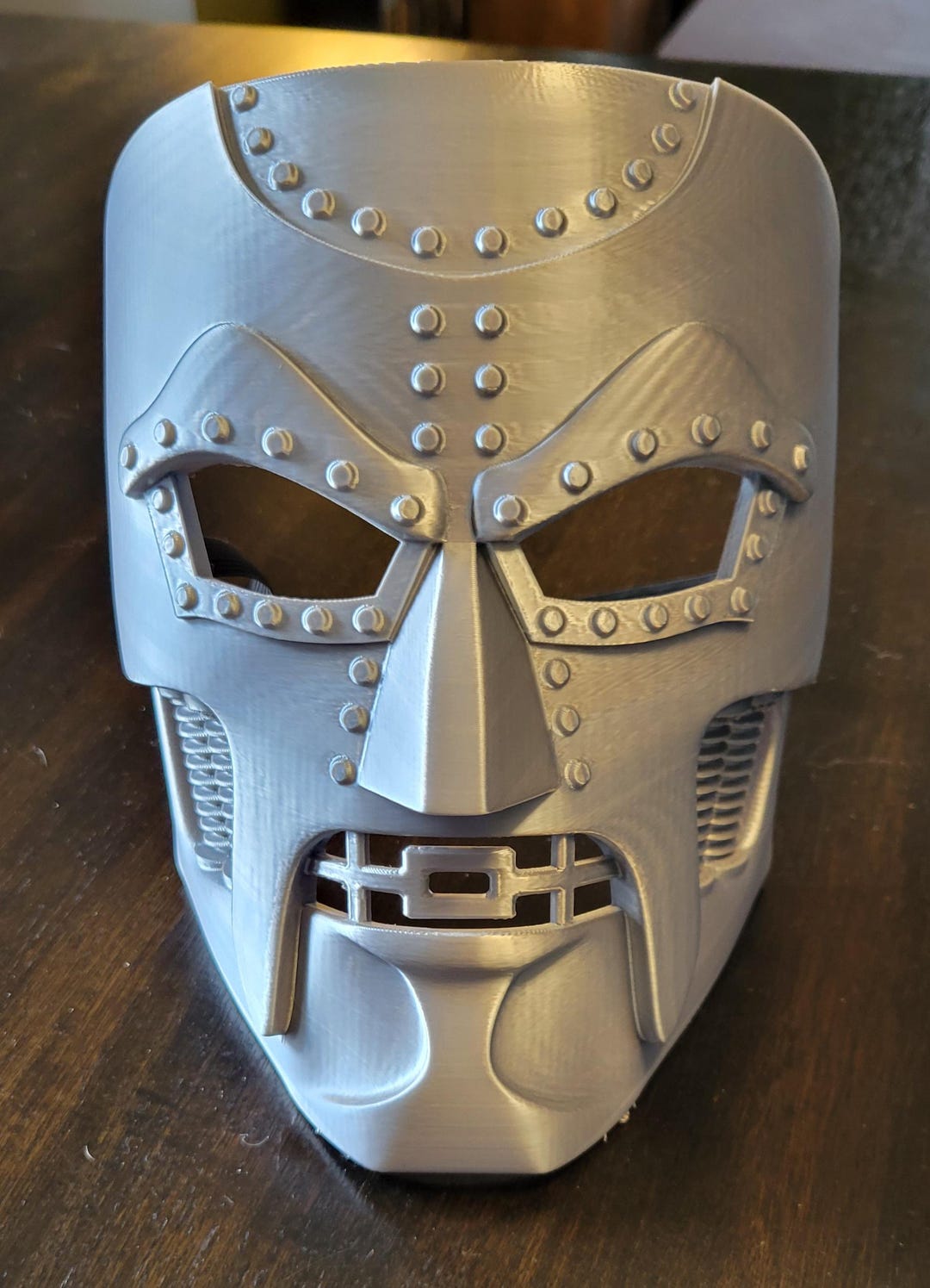Marvel Dr. Doom Mask, 3D Printed With Silver Silk PLA! - Etsy