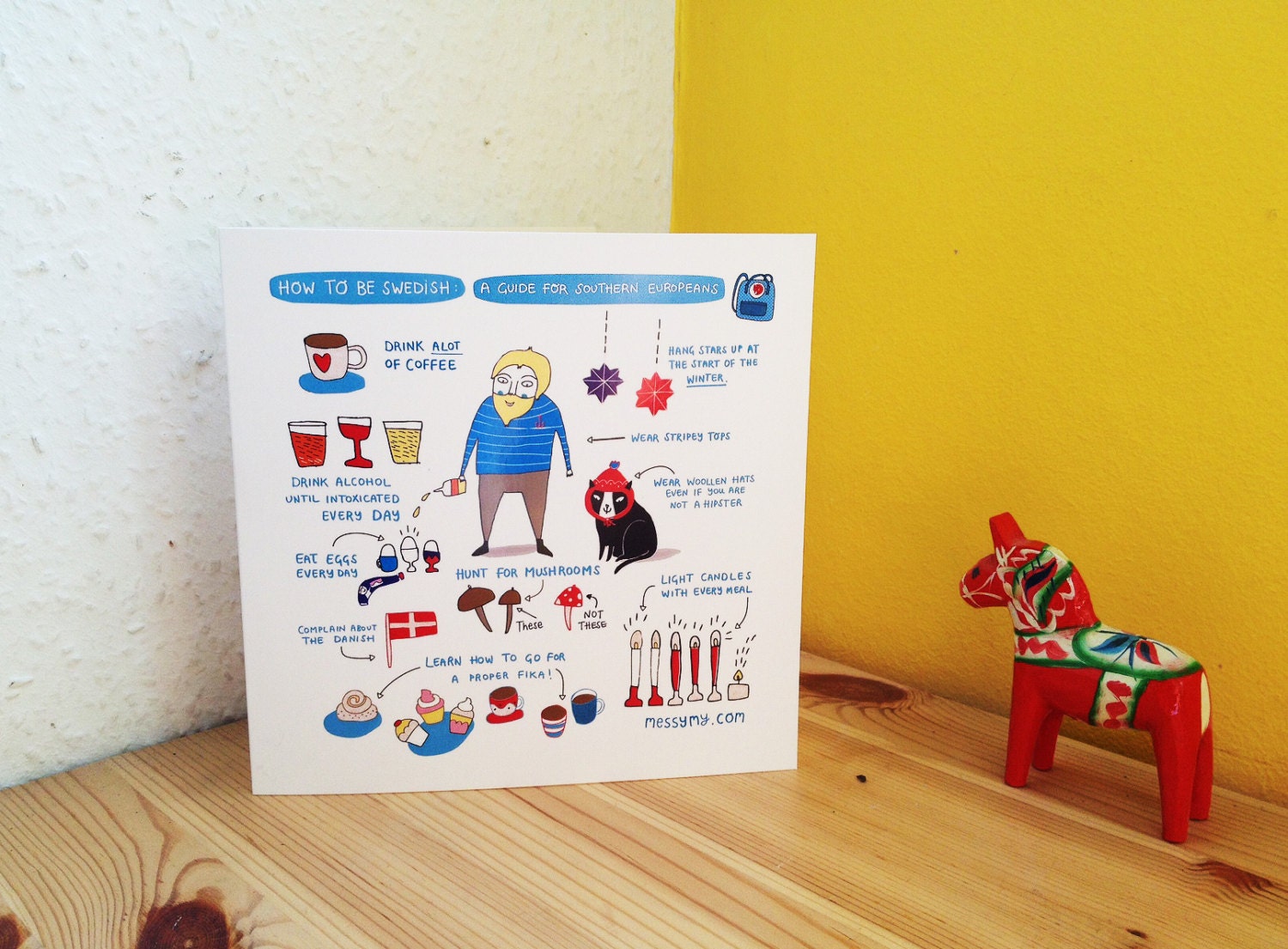 How to Be Swedish - a Greeting Card by Messy My - Sweden, Scandanavia ...