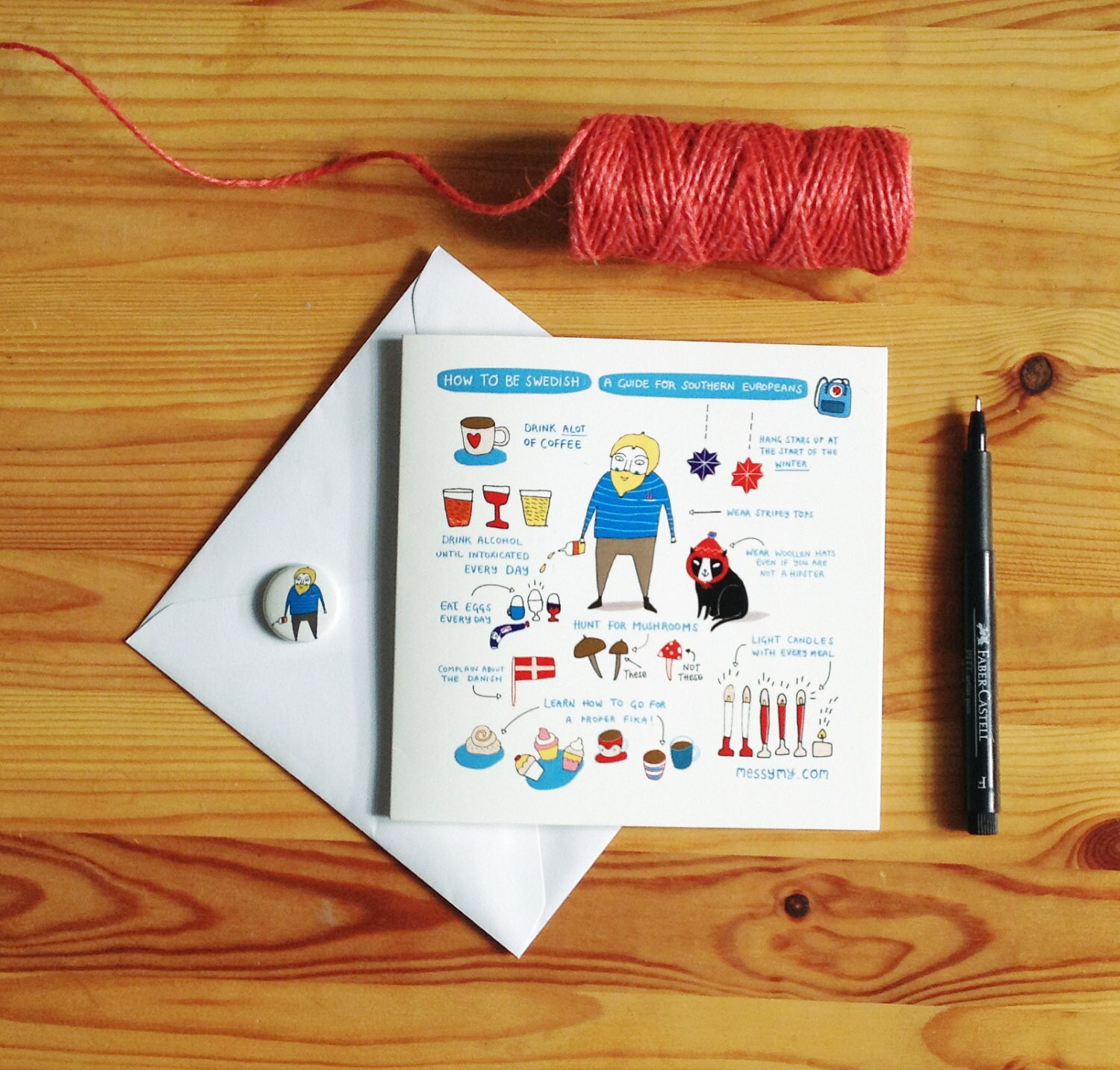 How to Be Swedish - a Greeting Card by Messy My - Sweden, Scandanavia ...