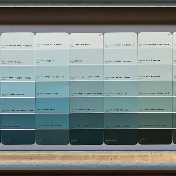 Paint Chip Art - Etsy