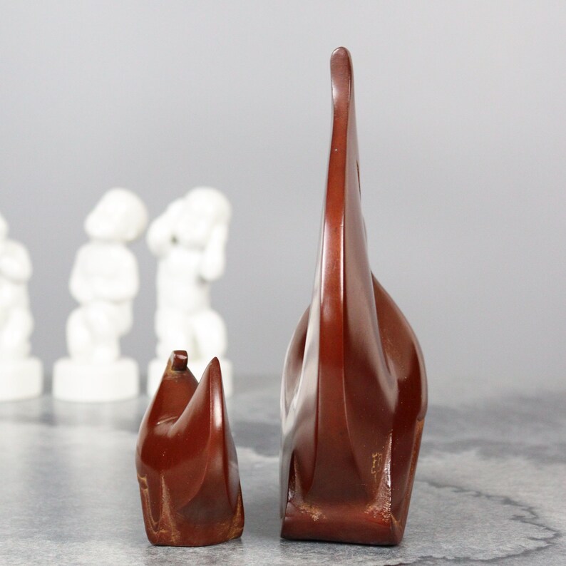Bronze Rooster and Hen Figurine Vintage Japanese Traditional Metalcraft ...