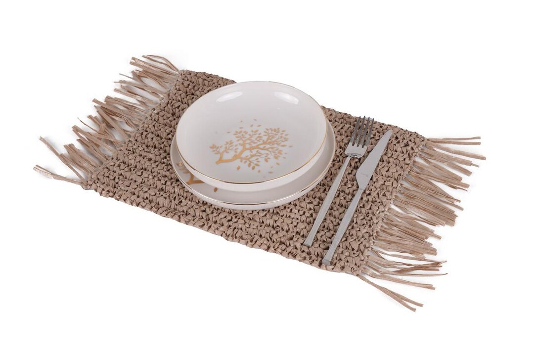 Handmade Crochet Fringed Supla: Bohemian Table Decor - Etsy