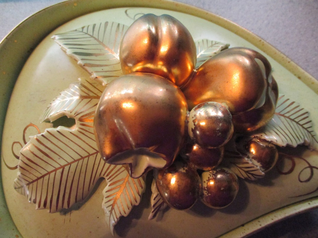 Amazing Vee Jackson Pale Green With Gold Detailing, Ornately Decorated ...