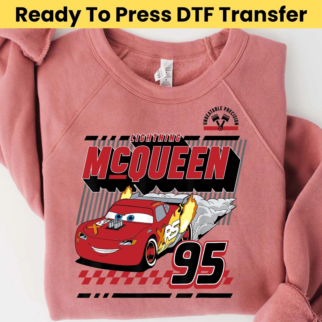 Disney Cars Lightning Mcqueen DTF Transfer – Ready to Press - Etsy
