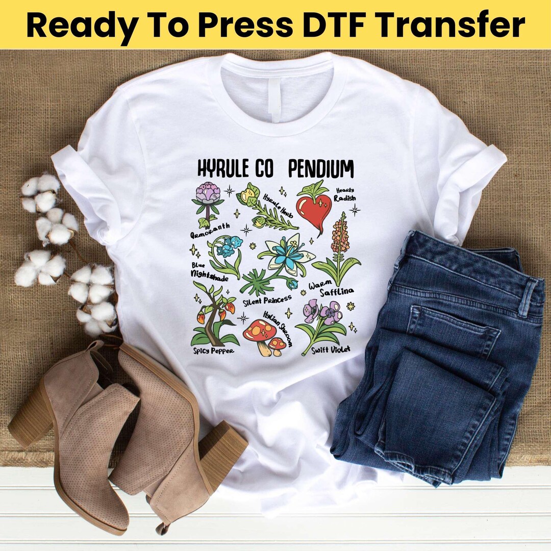 Hyrule Herb DTF Transfer: Fantasy Game Shirt Iron-on - Etsy
