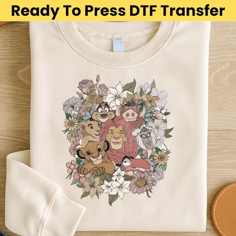 Retro Lion King Characters DTF Transfer, Hakuna Matata Shirt - Etsy