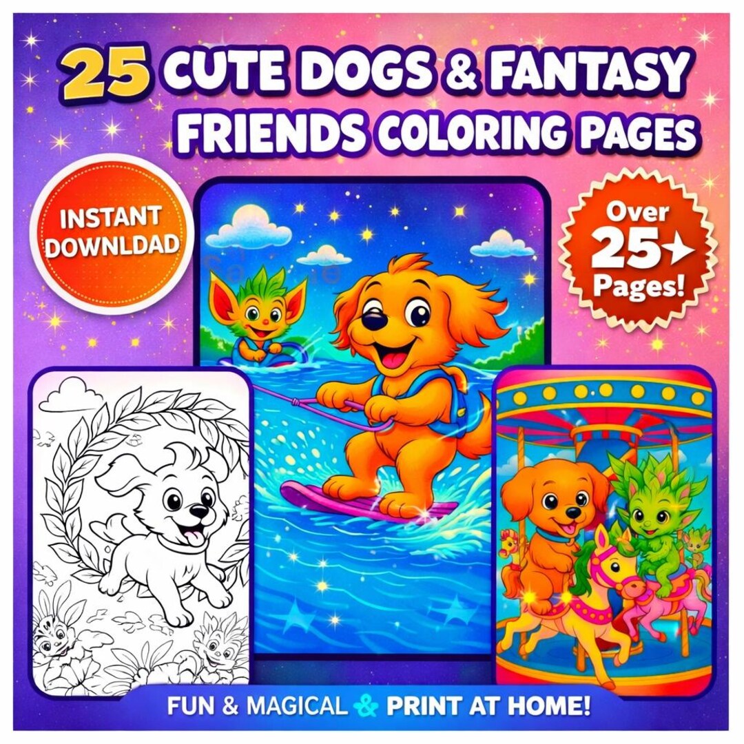 Fantasy Friends: 25 Daring Dogs and Their Magical Forest Creatures ...