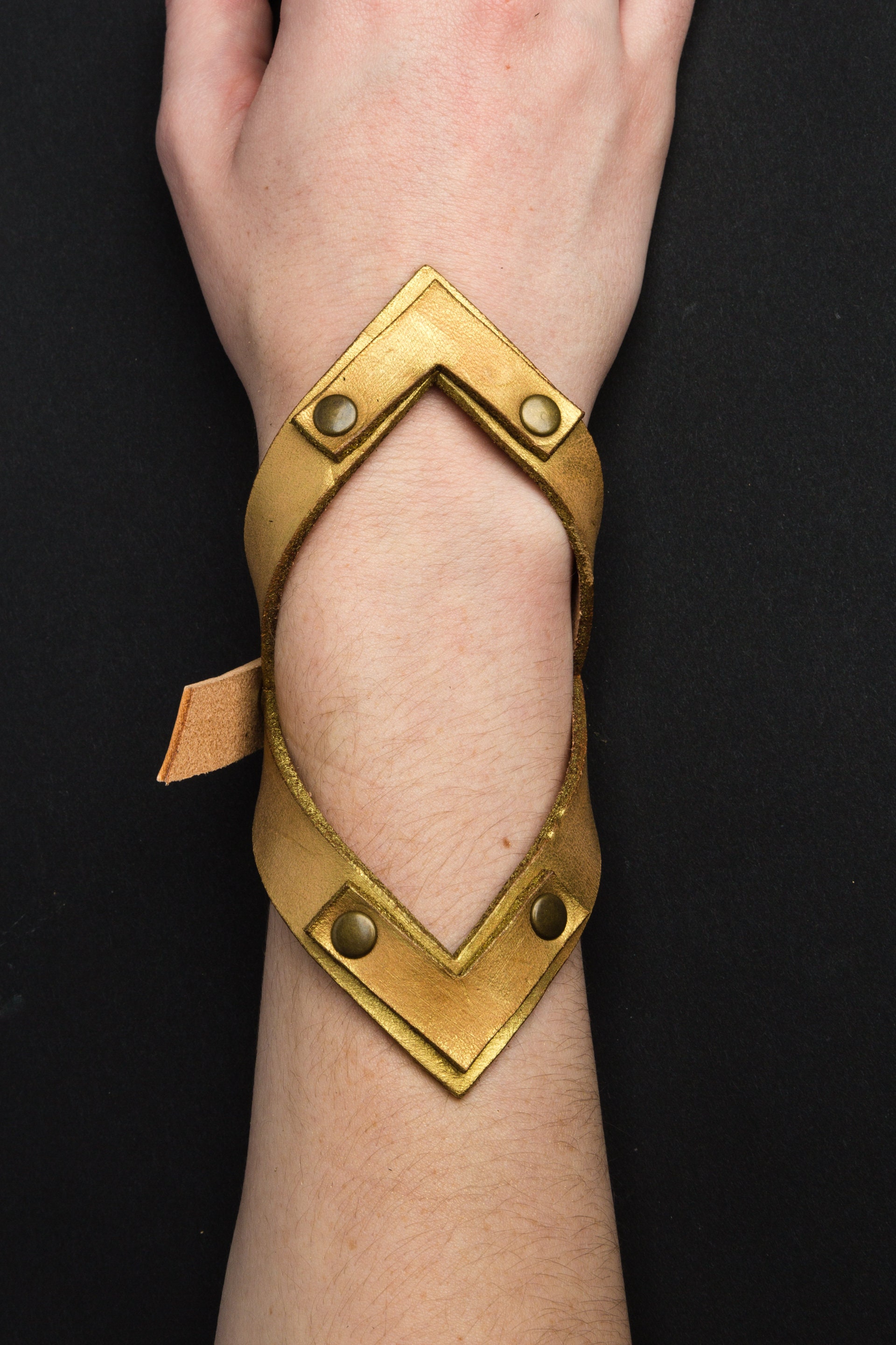 Hishigata diamond Shape Leather Bracelets - Etsy
