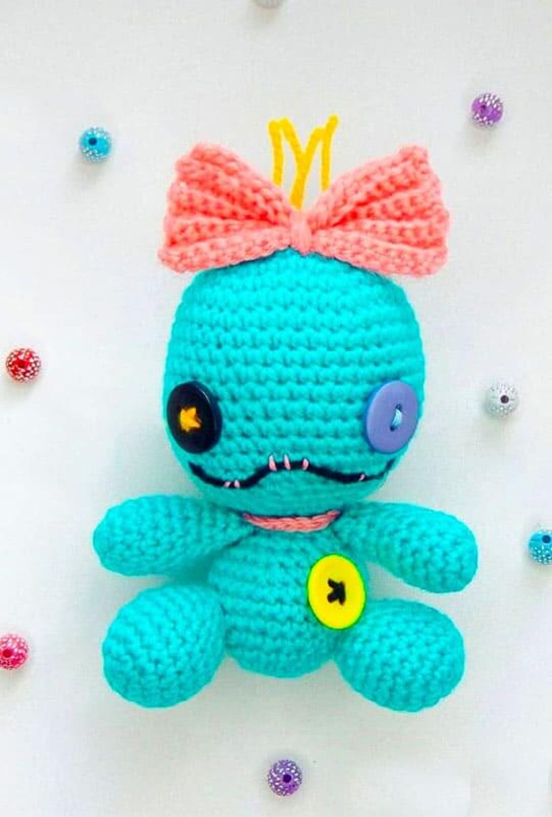 Crochet Lilo & Stitch Pattern: Amigurumi Keychain DIY (PDF Tutorial - Etsy