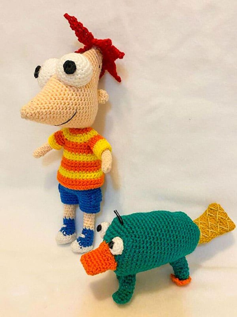Crochet Cartoon Character Amigurumi Pattern: Plush Toy Tutorial (PDF ...