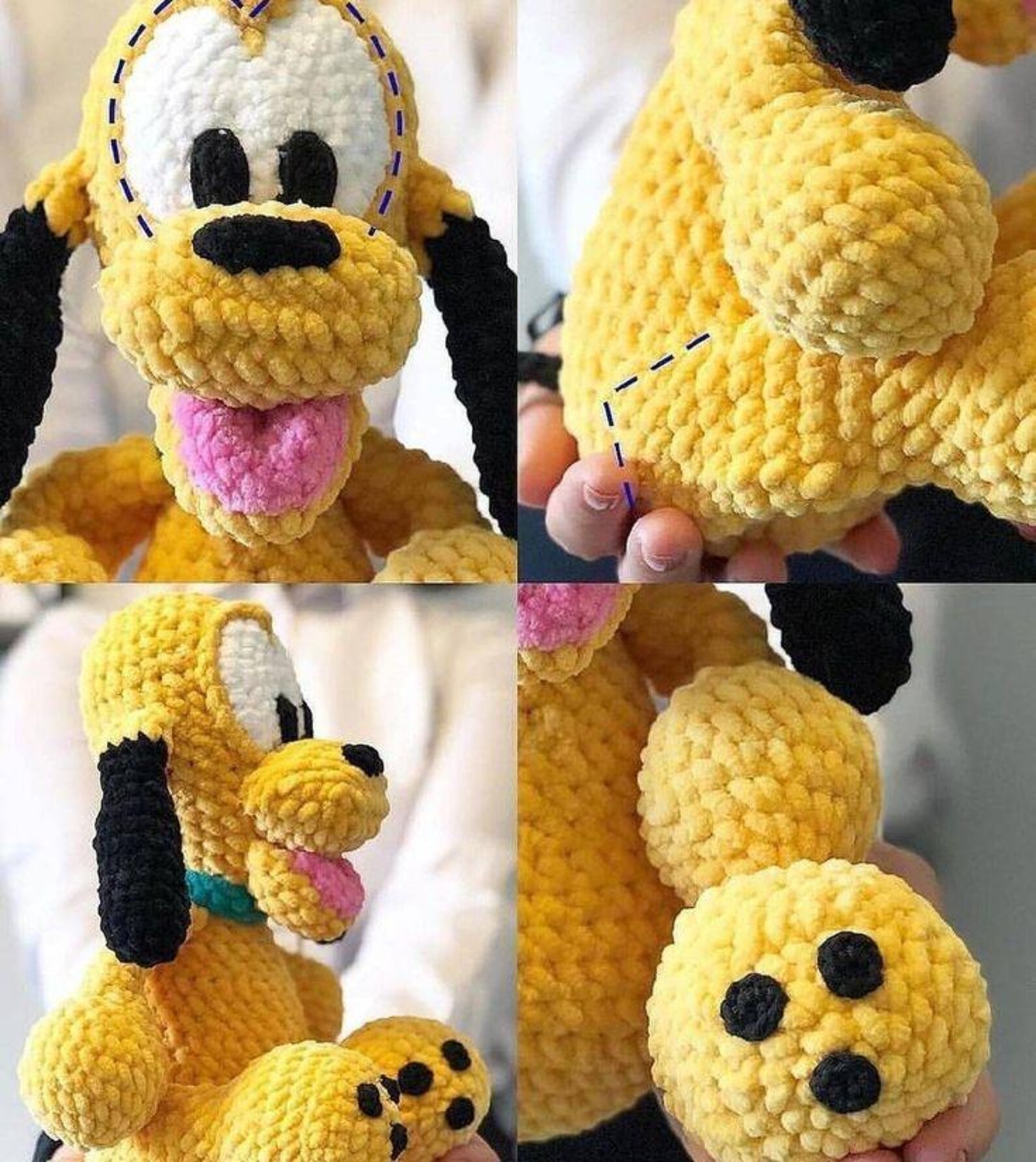 Crochet Pluto Dog Amigurumi Pattern: DIY Plush Toy Tutorial (PDF ...
