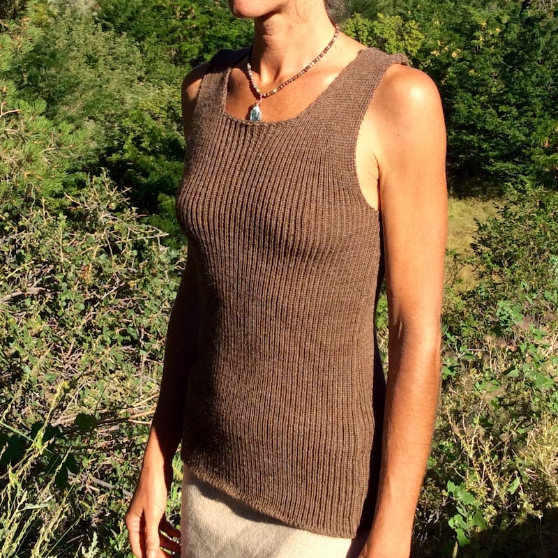 Hand Knit Tank Top - Etsy