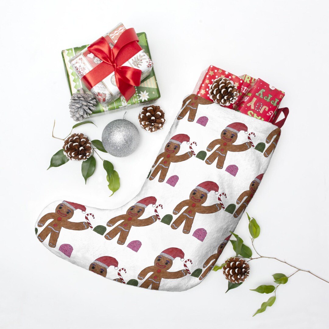 Gingerbread Man Christmas Stockings | Personalized Holiday Decor ...
