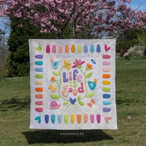 Life is Good Appliqué Quilt Pattern - PDF - Etsy