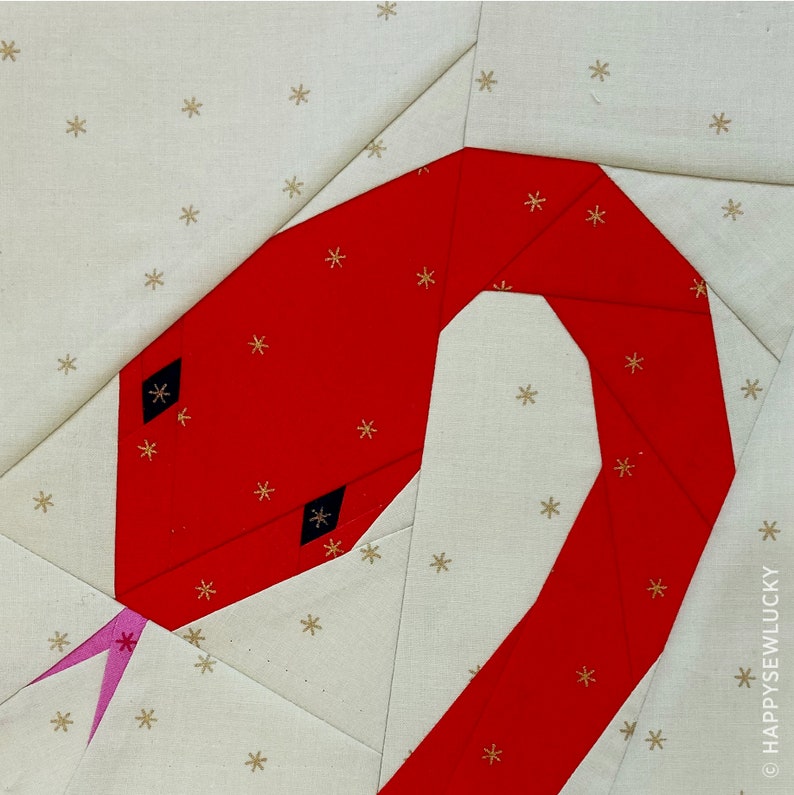 SNAKE Block PDF Pattern - Etsy