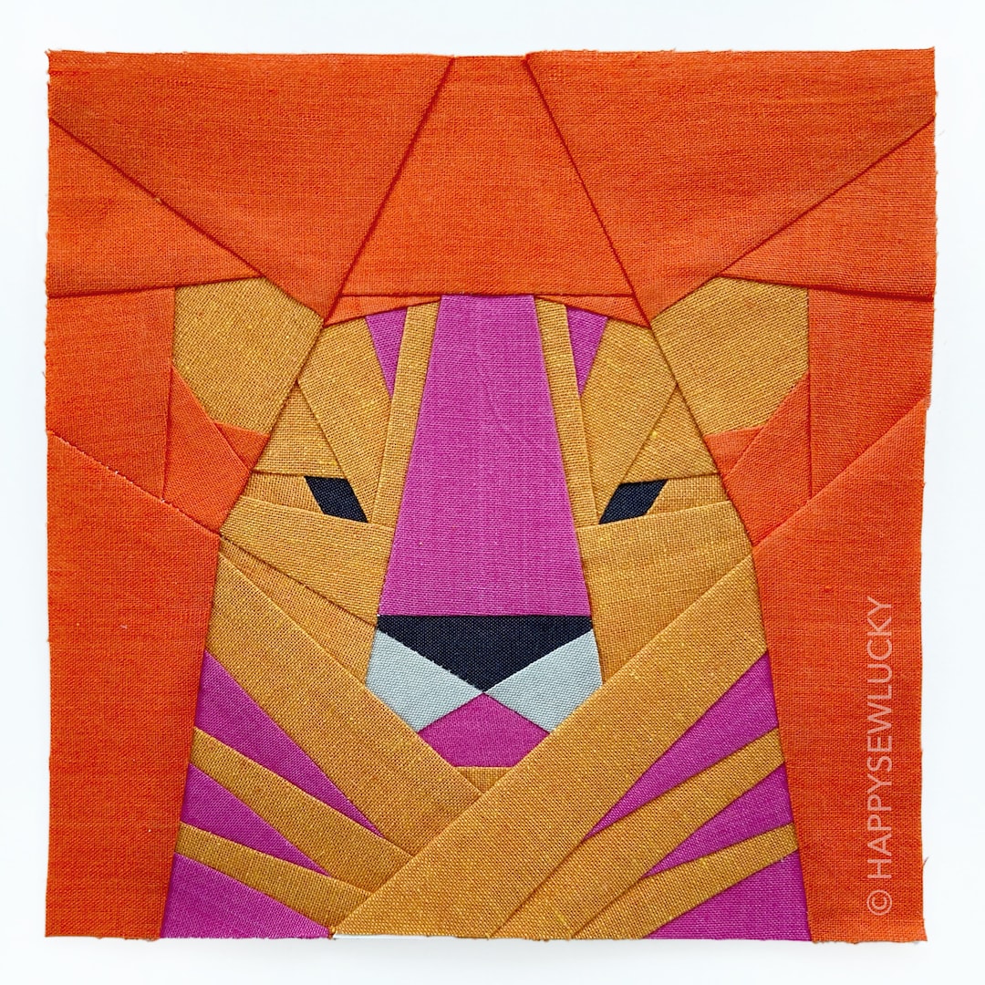 TIGER Block PDF Pattern - Etsy