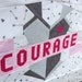 COURAGE Tattoo Quilt Block Pattern - Etsy