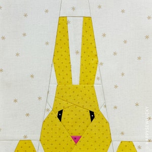 BUNNY Quilt Block - Etsy