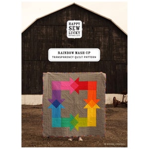 Rainbow Mash-up Quilt PATTERN (pdf) - Etsy