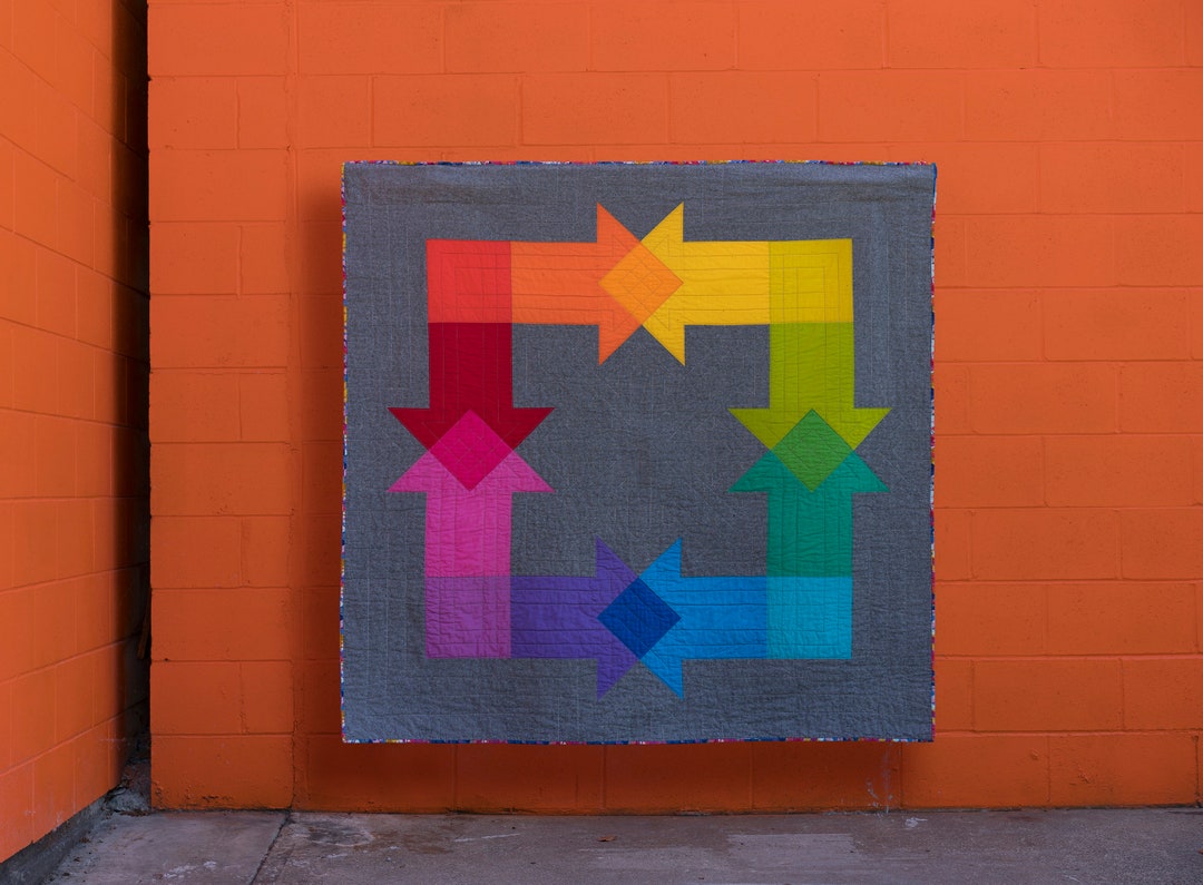 Rainbow Mash-up Quilt PATTERN (pdf) - Etsy