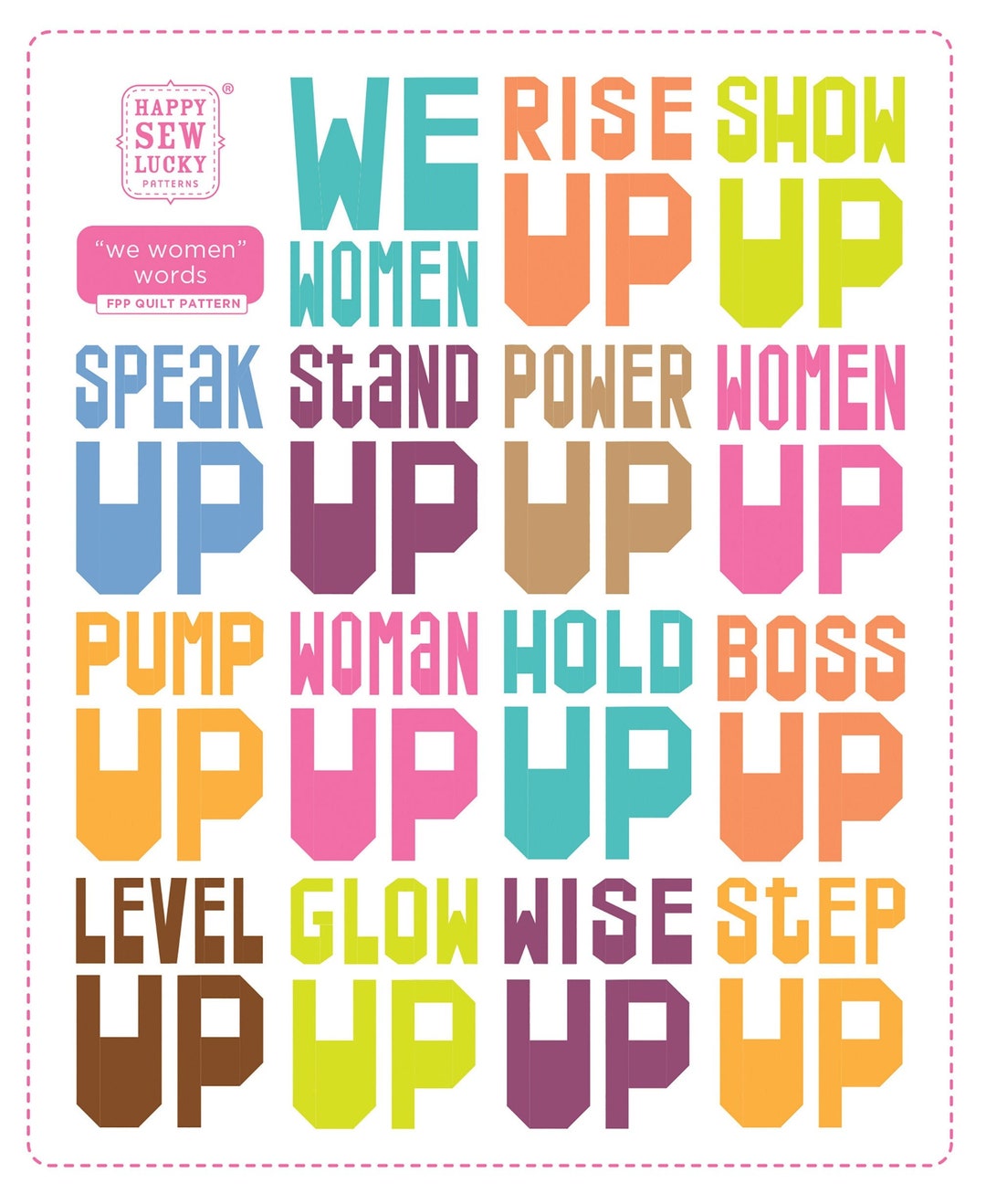 We Women WORDS Pdf FPP Pattern - Etsy