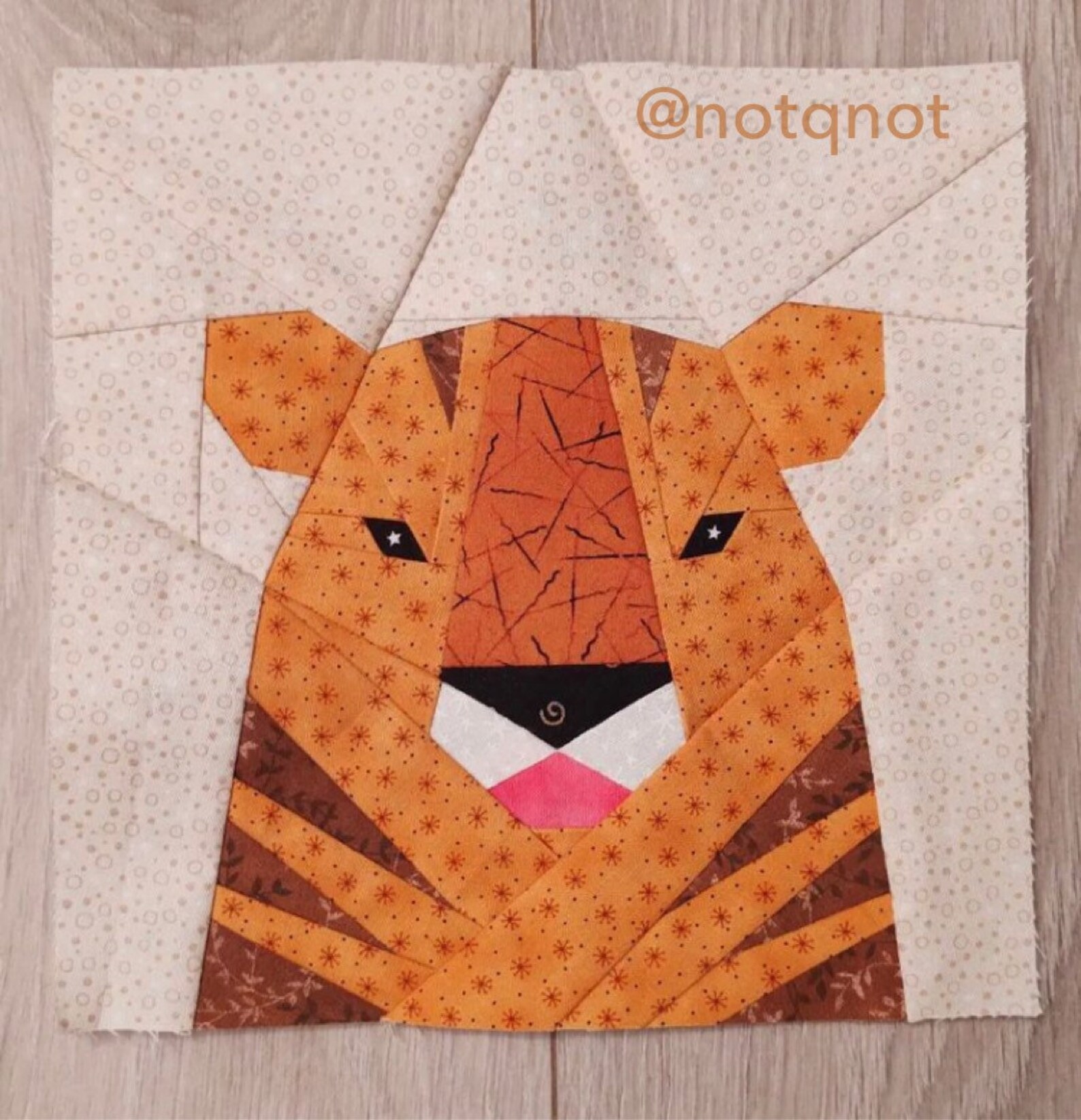 TIGER Block PDF Pattern - Etsy
