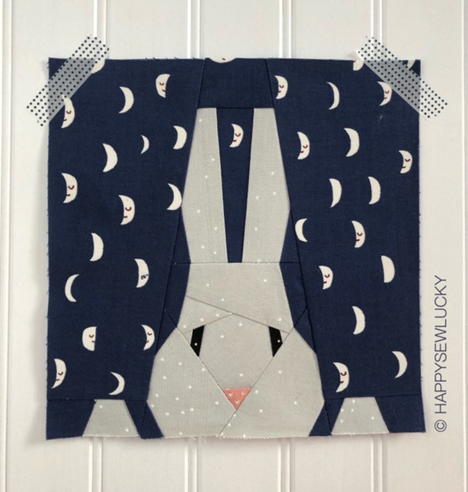 BUNNY Quilt Block | Etsy