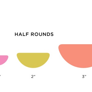 Softies HALF ROUND Templates (PDF) - Etsy